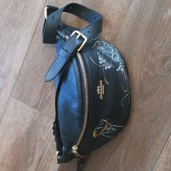 Coach | Bags | Coach X Chelsea Champlain Black Leather Moth Animation ...